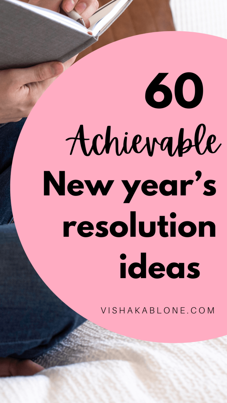 60 Good New Year’s Resolution Ideas for all areas of life - Vishaka Blone