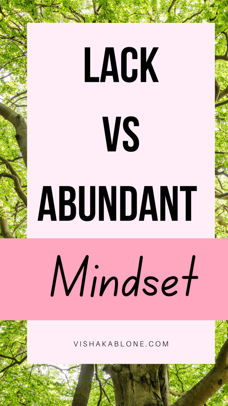 Money Mindset- Abundance Vs. Lack Mindset - Vishaka Blone